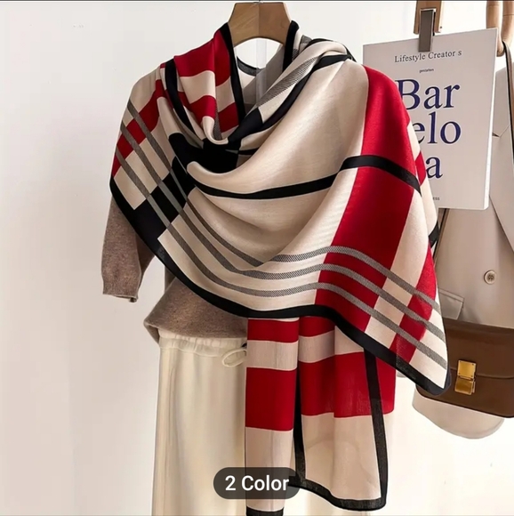 unbranded | Accessories | New Colorblock Scarf Wrap | Poshmark